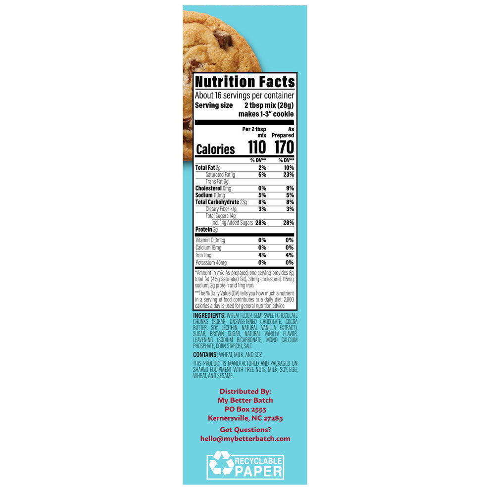 Chocolate Chunk Cookie Mix – My Better Batch